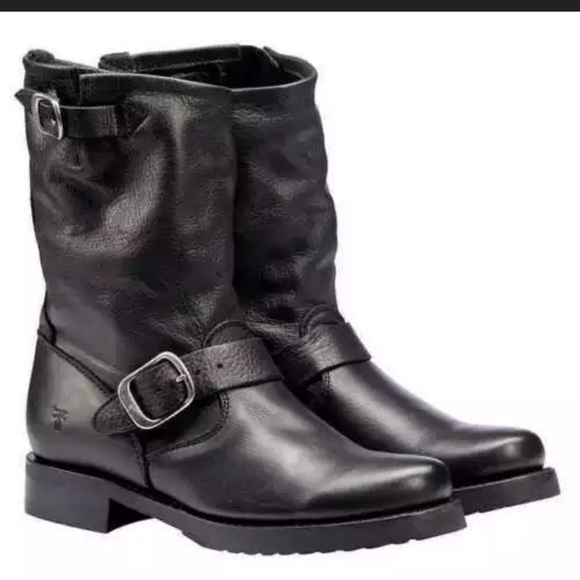 Frye | Shoes | New Frye Veronica Short Boot Leather Buckle | Poshmark